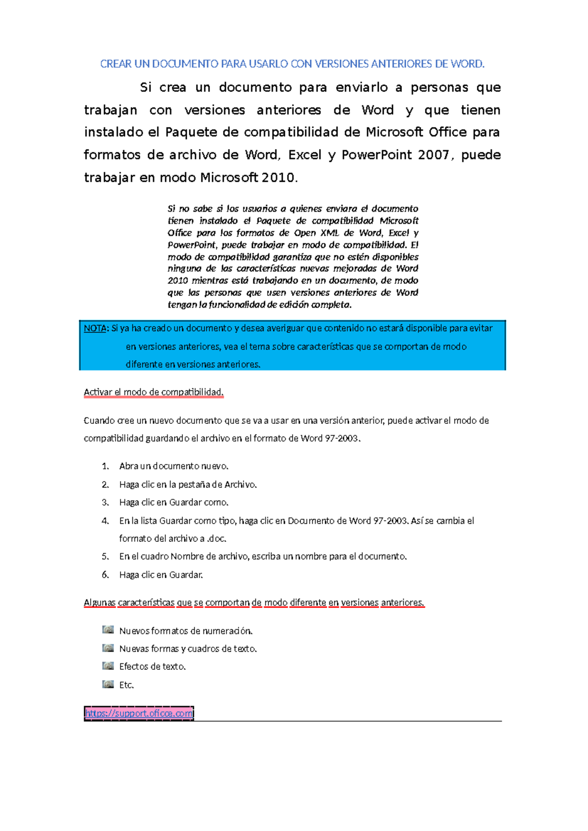 Word2016-TP1-Ej1 Autoasistido - CREAR UN DOCUMENTO PARA USARLO CON ...