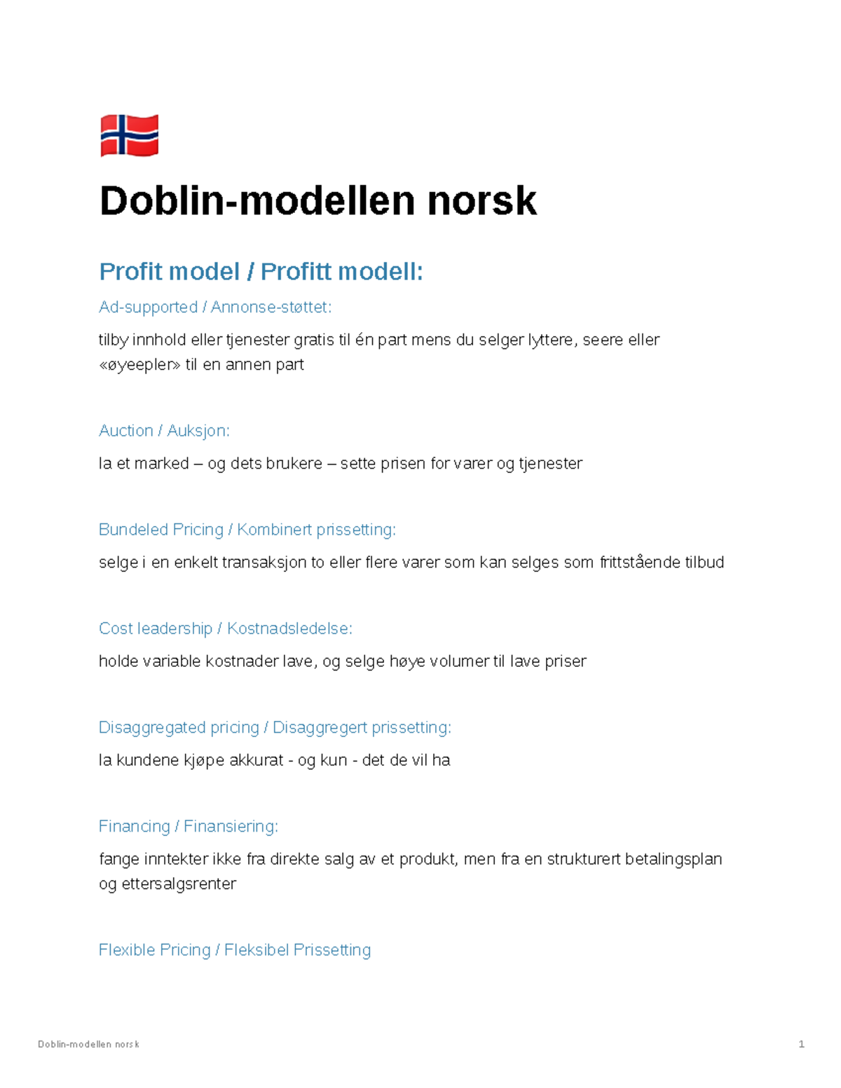 Doblin-modellen / 10 types of innovation - norsk - Doblin-modellen ...