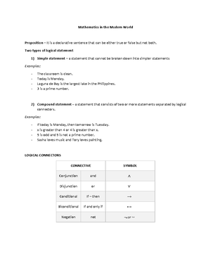 Module 2 (lesson 1) - Mathematics in a modern world - MODULE 2 ...