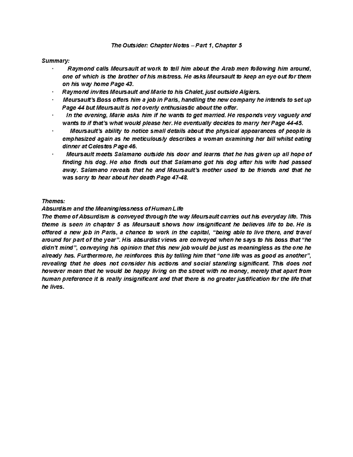 000135 - notes - The Outsider: Chapter Notes – Part 1, Chapter 5 ...