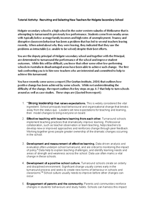 Careers Student Handout Wk 11 Tutorial - Pre-work before Tutorial ...