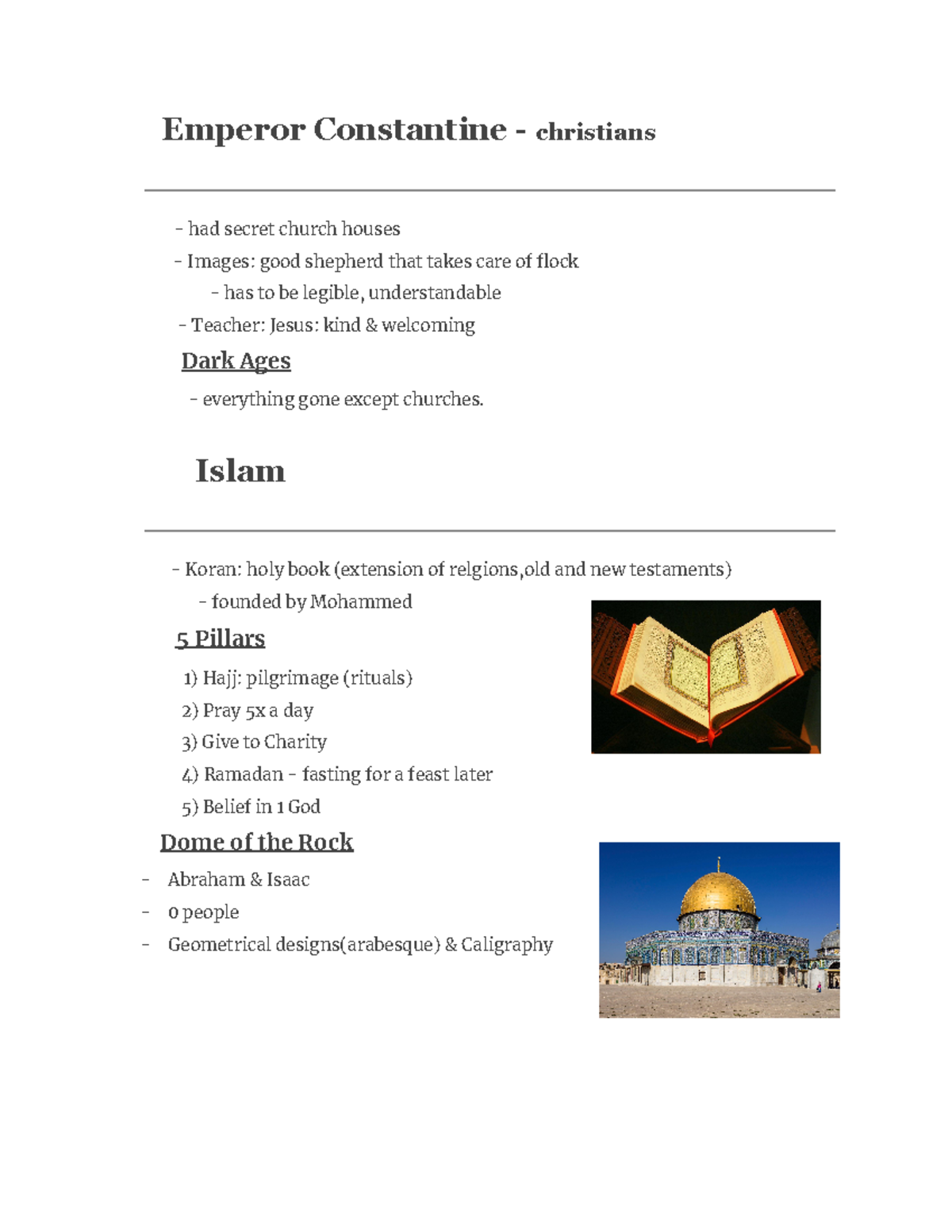 3 - Lecture Notes: Art of Countries - Emperor Constantine - christians ...