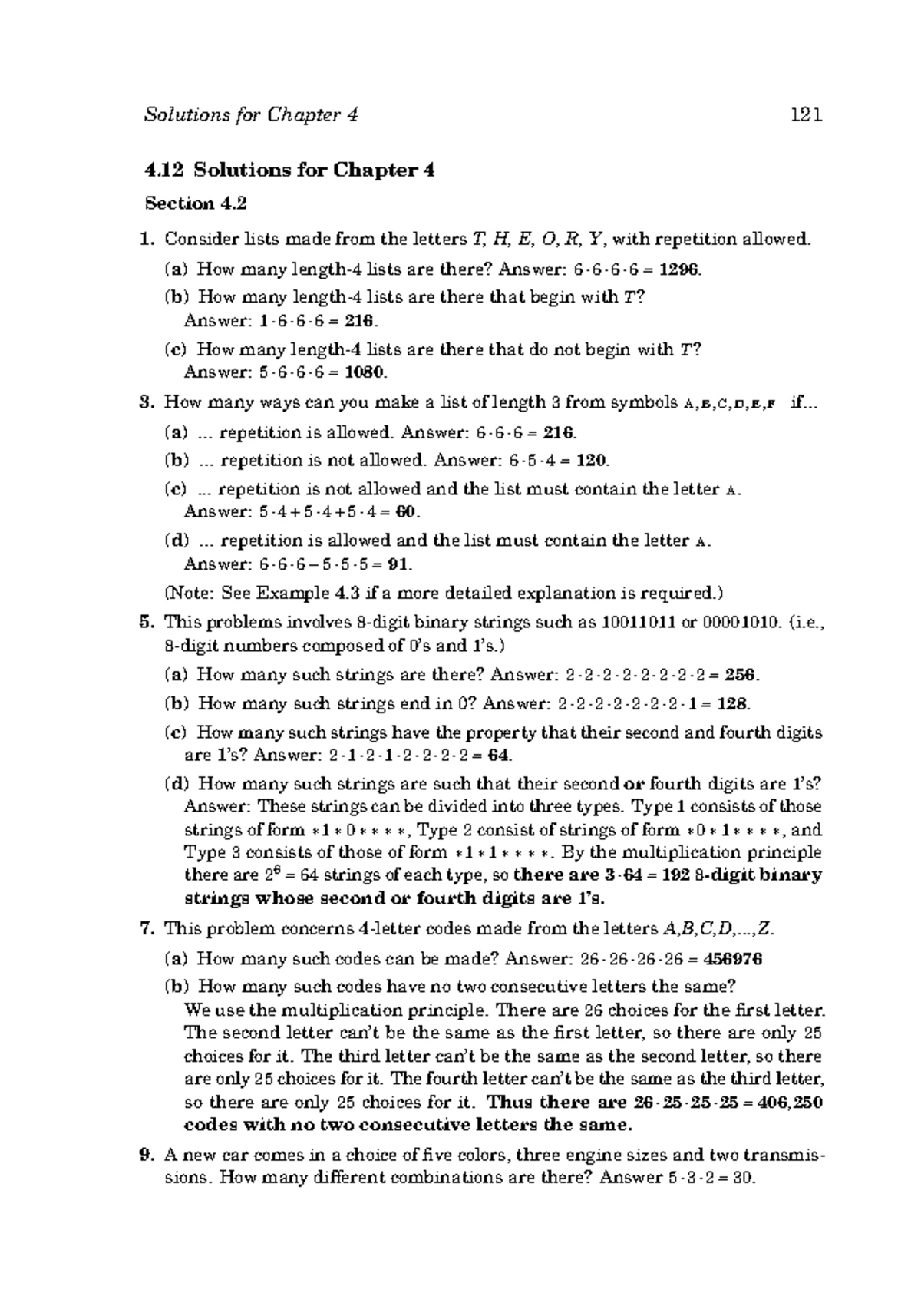Exam 6 May, questions and answers - Solutions for Chapter 4 121 4 ...