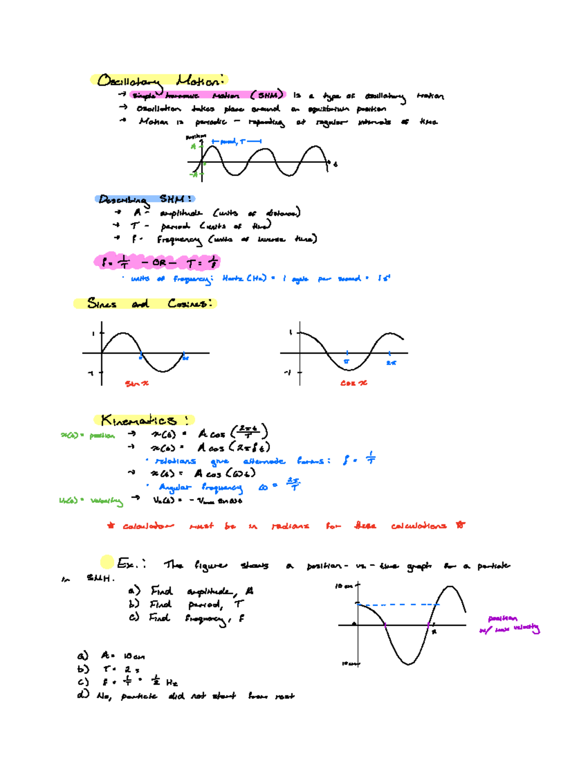 Chapter 11 Simple Harmonic Motion - PHY 200 - Studocu