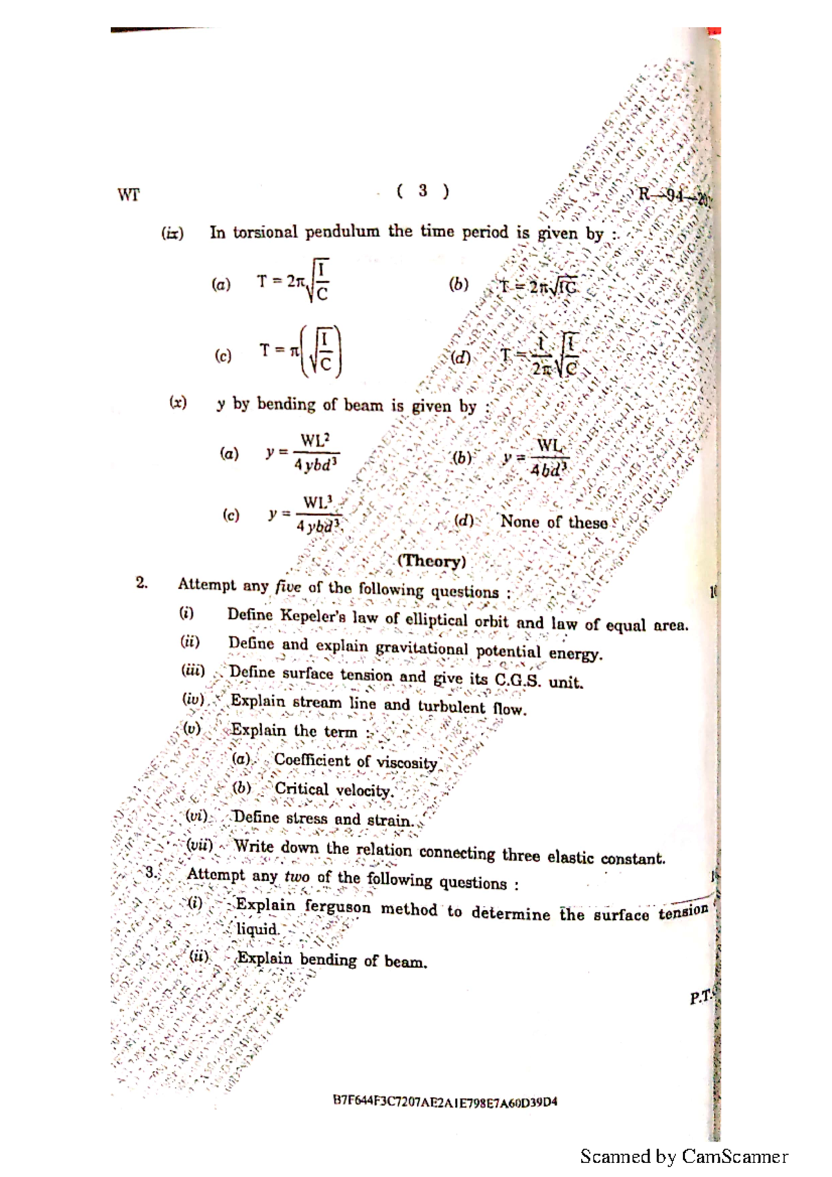 Old%20Question%20Papers - BSC Chemistry - Studocu