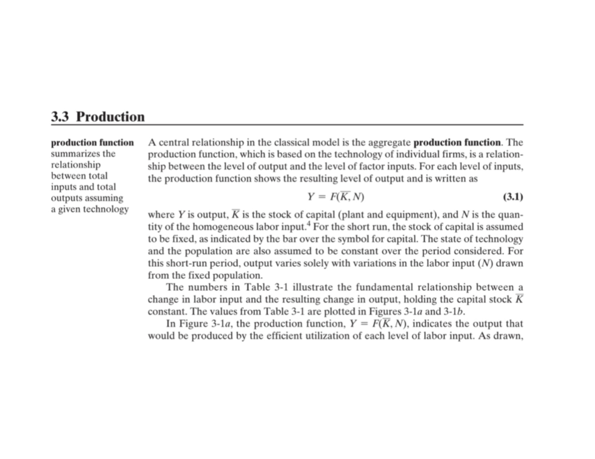 Output and employment- Production - MACRO ECONOMICS - Studocu
