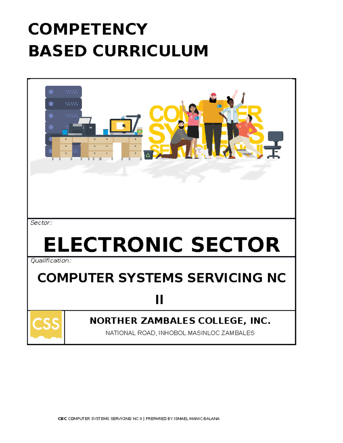 Course Design Traditional - COMPETENCY BASED CURRICULUM Sector: ELECTRONIC SECTOR Qualification ...