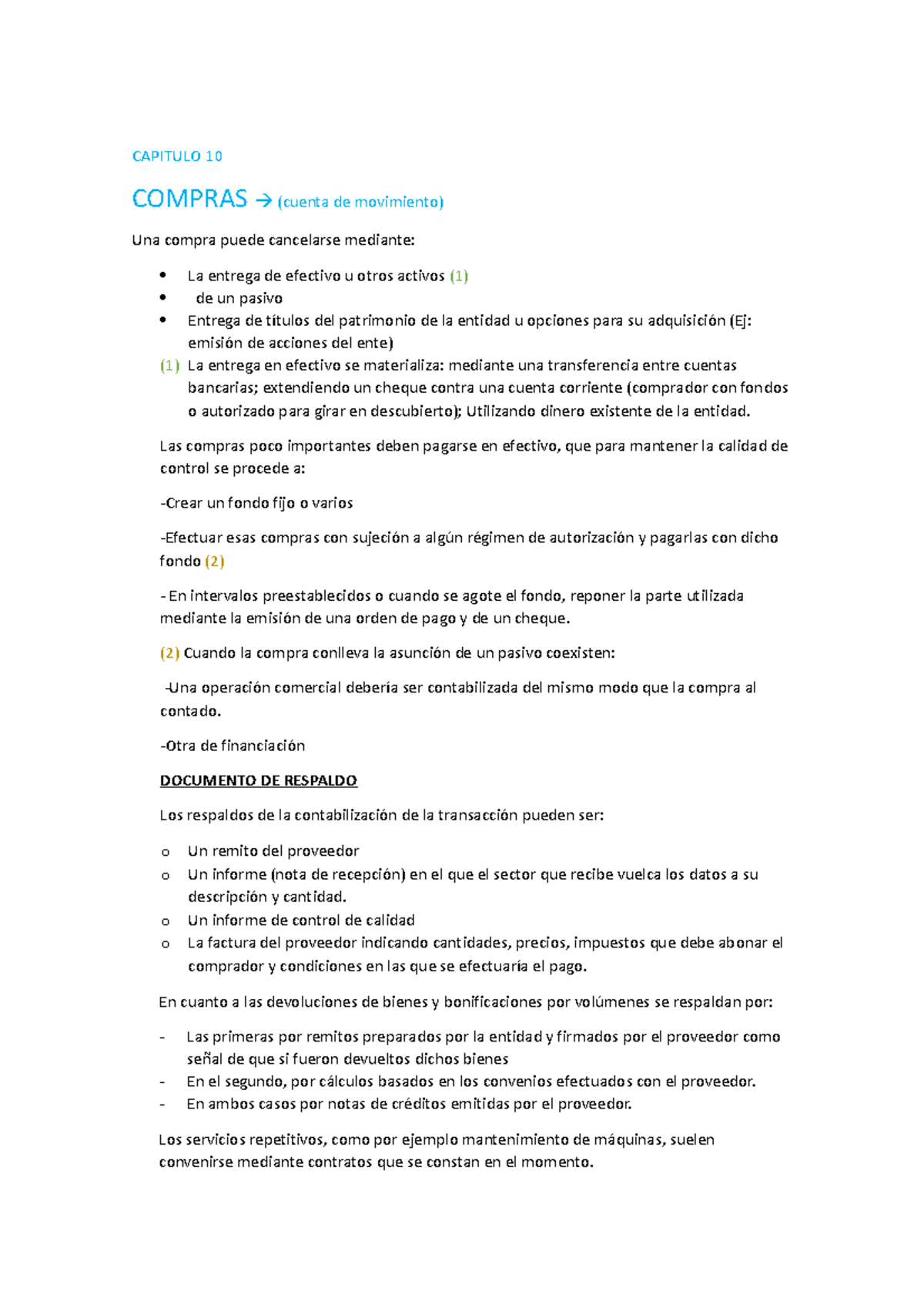 Capítulos 4 y 10 - FOWLER NEWTON - Contabilidad básica - CAPITULO 10 ...