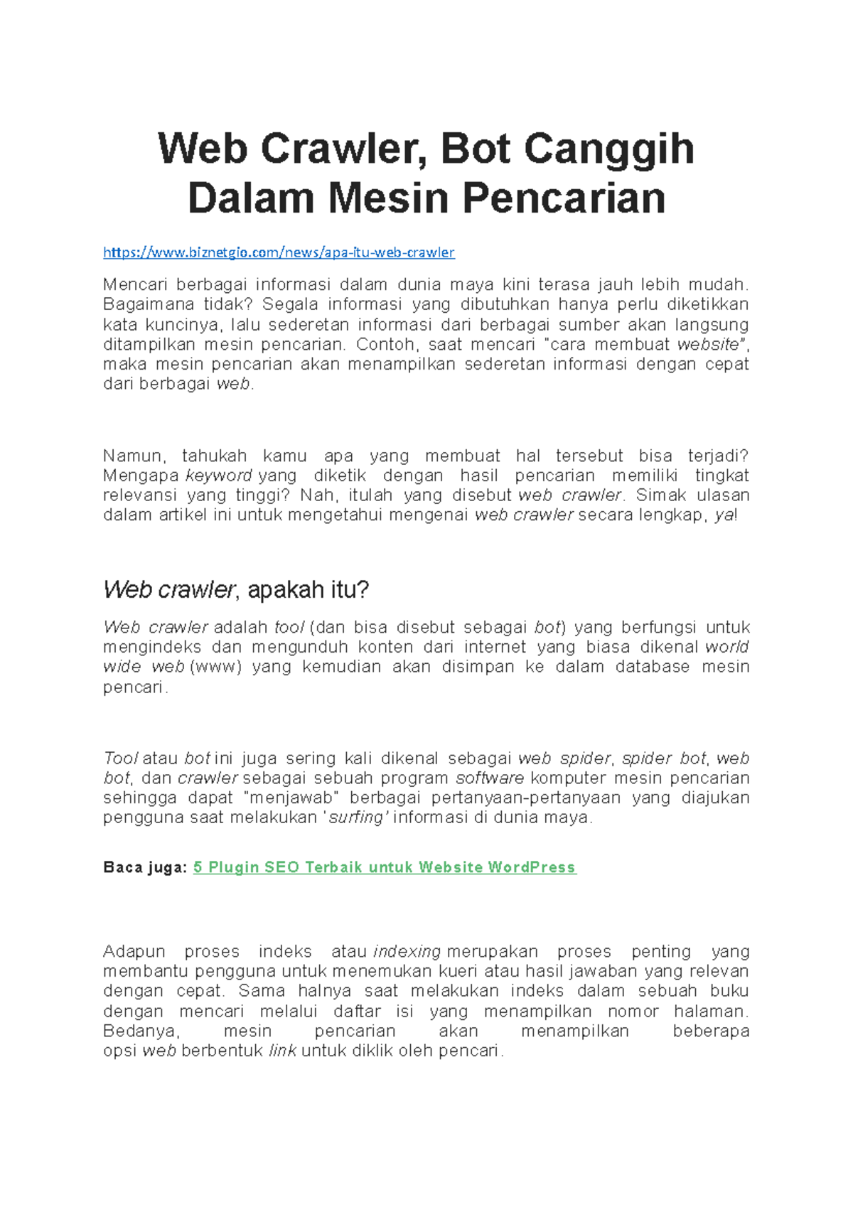 Web Crawler, Bot Canggih Dalam Mesin Pencarian - Web Crawler, Bot ...