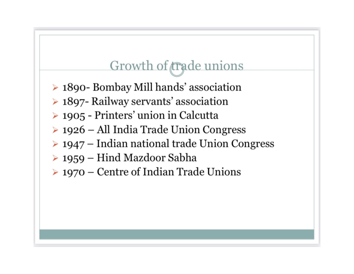 Trade unions - All notes like: Types, advantages,etc - Human Resource ...