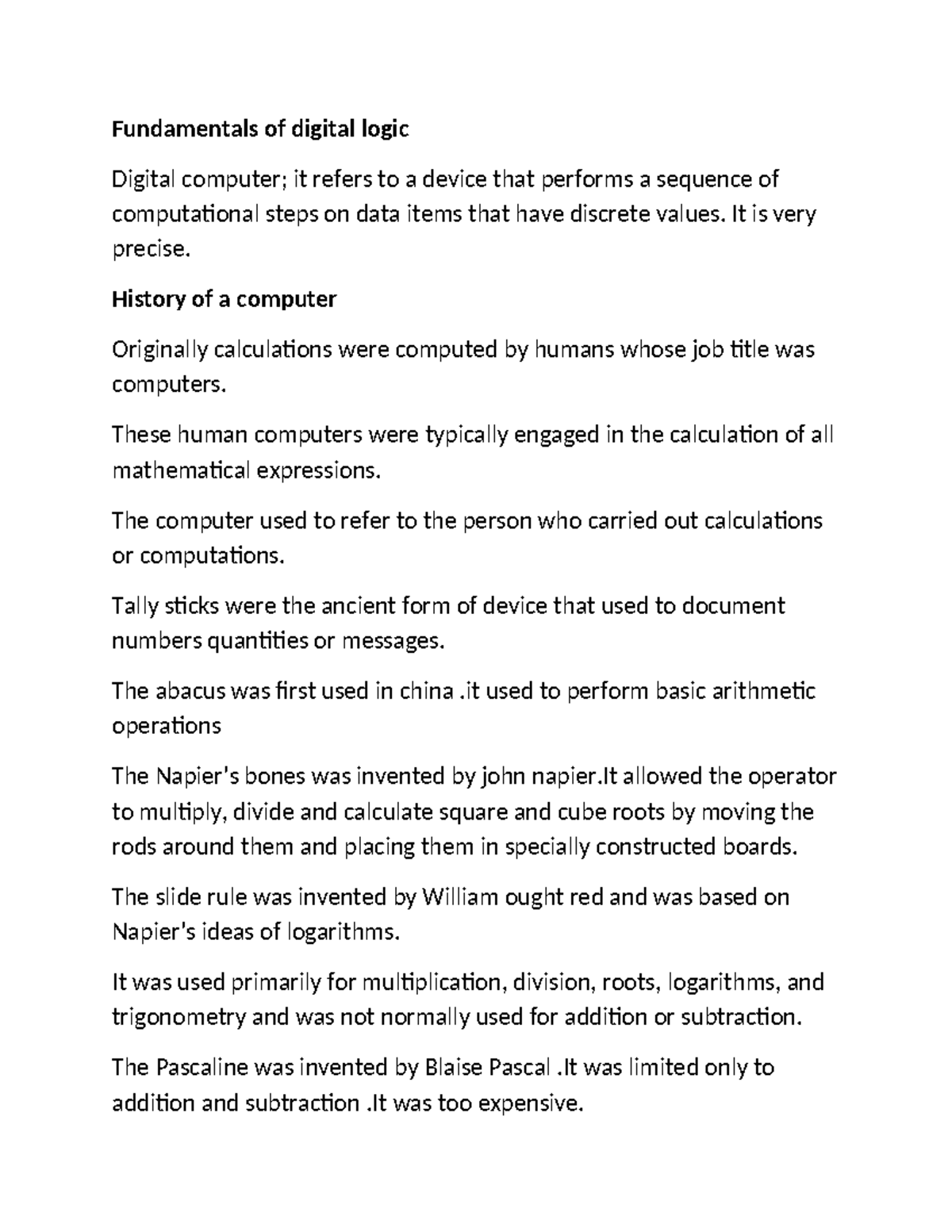 Fundamentals of digital logic - Fundamentals of digital logic Digital computer; it refers to a ...