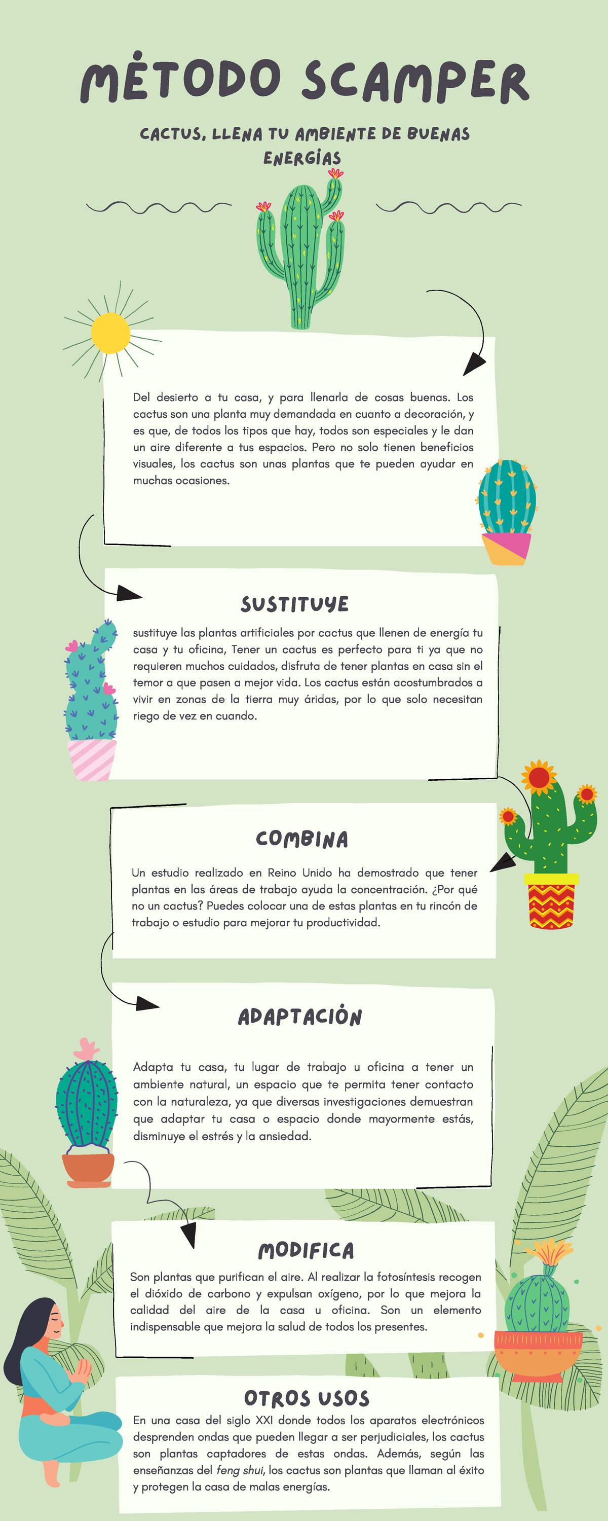 Método scamper - emprendimiento - MODIFICA CACTUS, LLENA TU AMBIENTE DE BUENAS ENERGÍAS MÉTODO ...