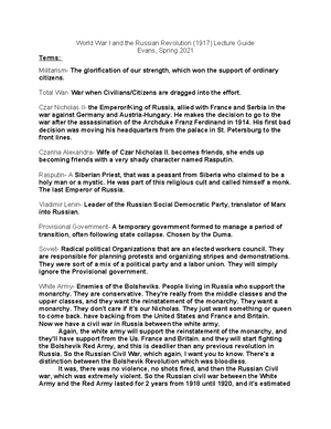 [Solved] Following the abdication of Czar Nicholas Il and the creation ...