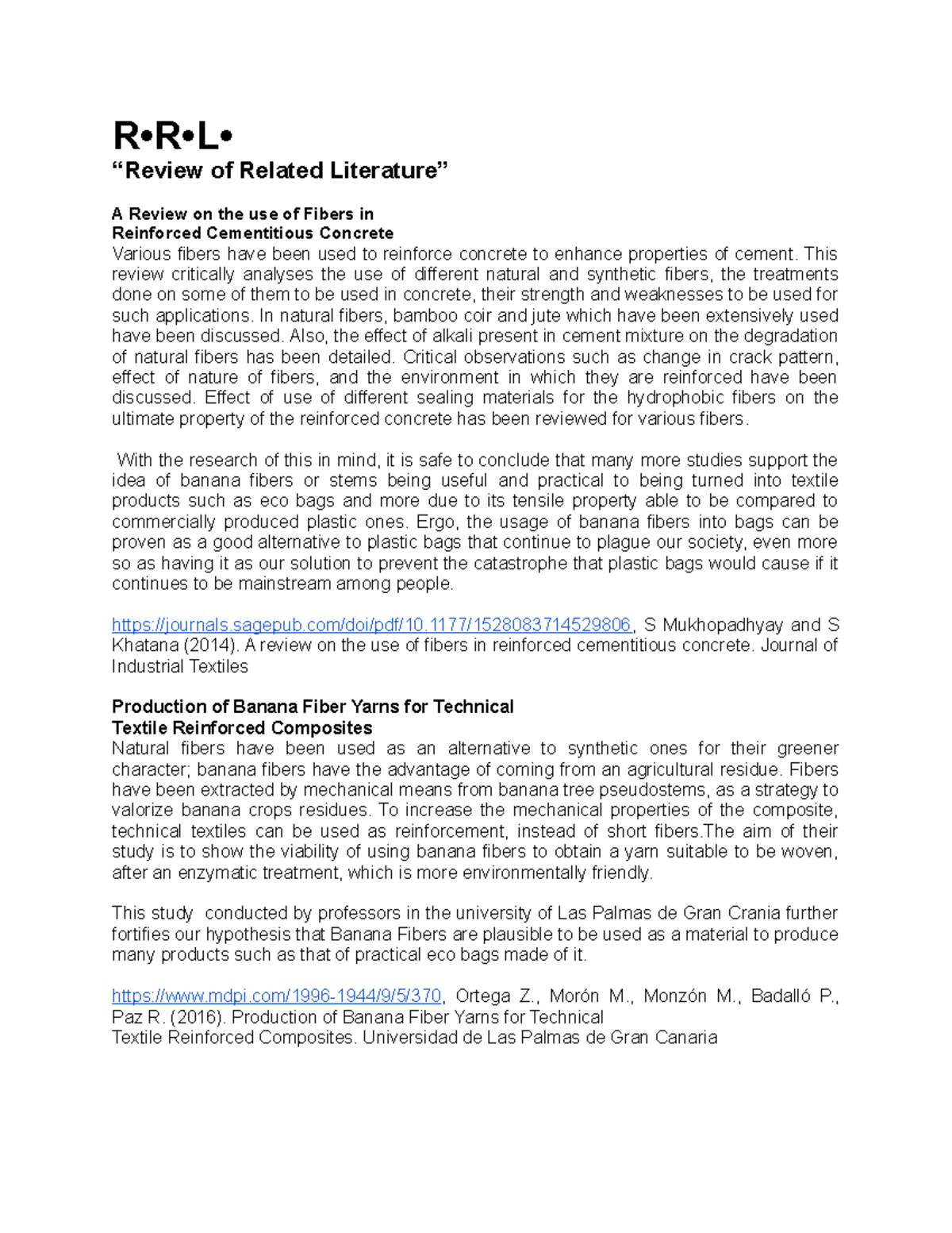 RRL - NB N - R•R•L• “Review of Related Literature” A Review on the use ...