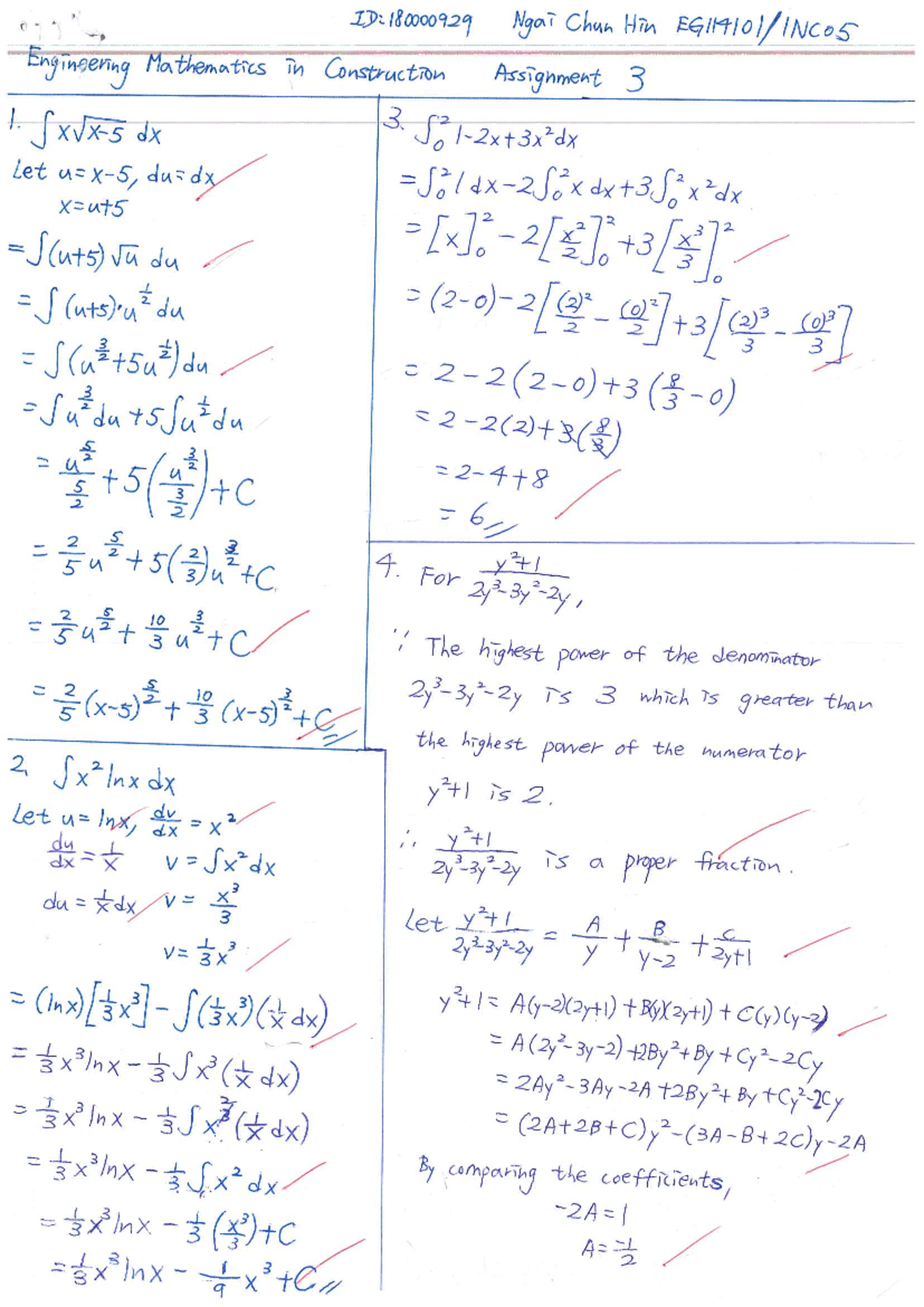 Suggested answer of assignment 3 - Engineering Mathematics for ...
