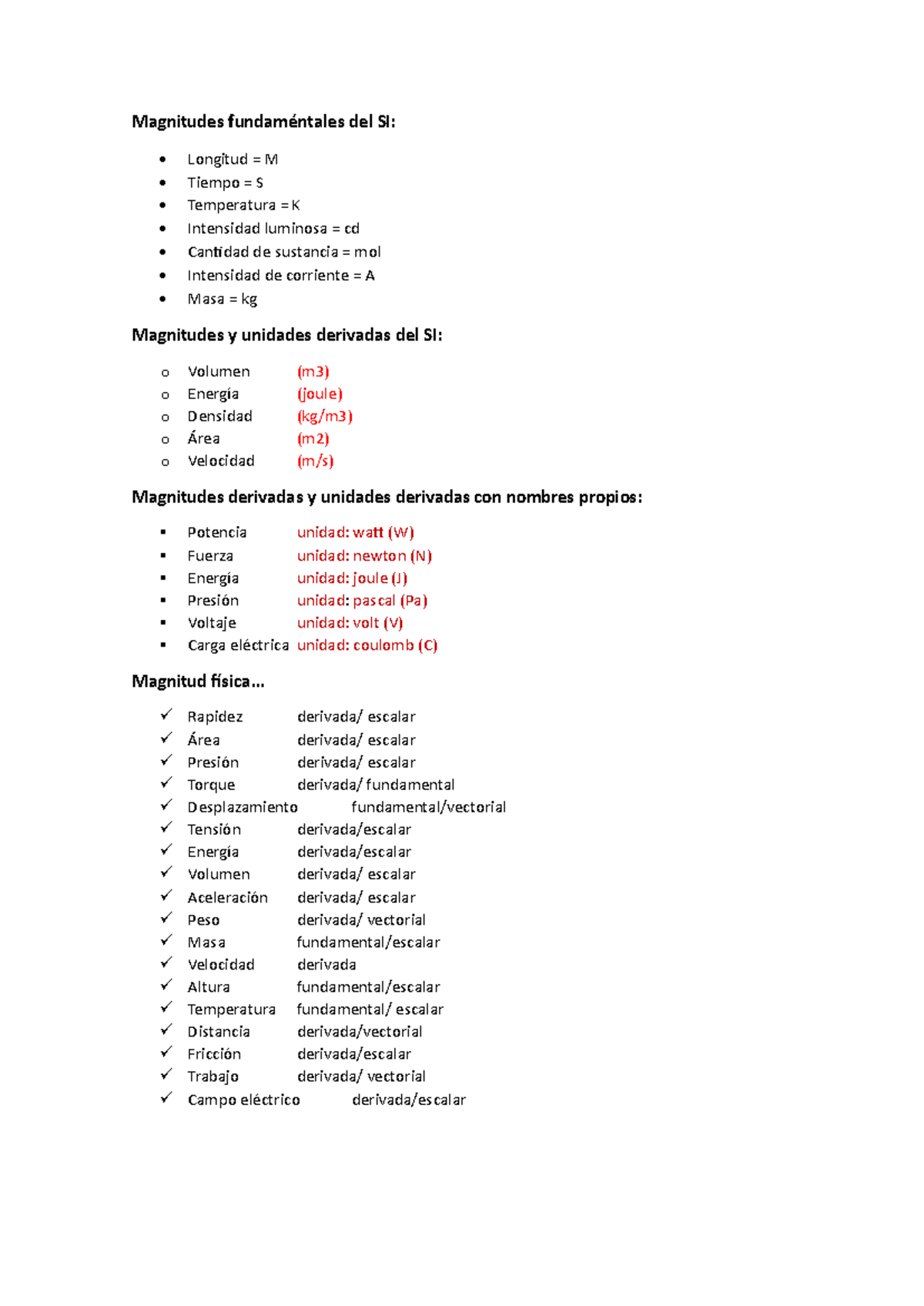 Magnitudes fundaméntales del SI - Magnitudes fundaméntales del SI ...