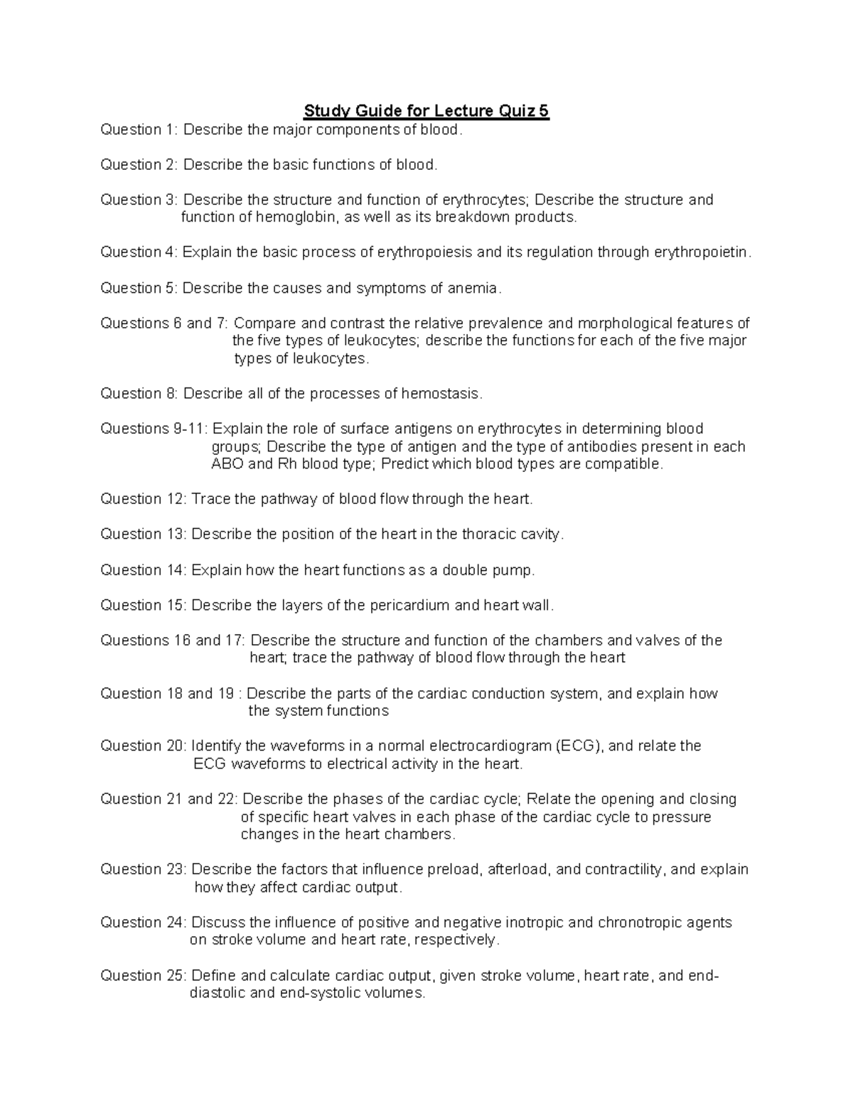 Study Guide for LQ5 v2 - Study Guide for Lecture Quiz 5 Question 1 ...