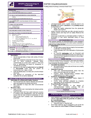 PCOL - Chapter 3 - Lectures notes for Pharmacology - MT6314 ...