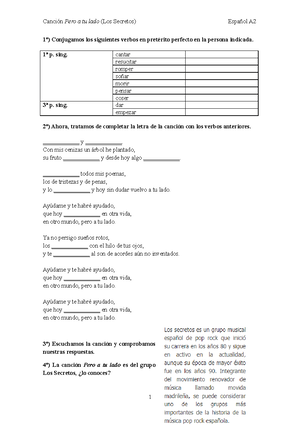 Unidad 7. Comes de todo - Exercícios - Espanhol - Studocu