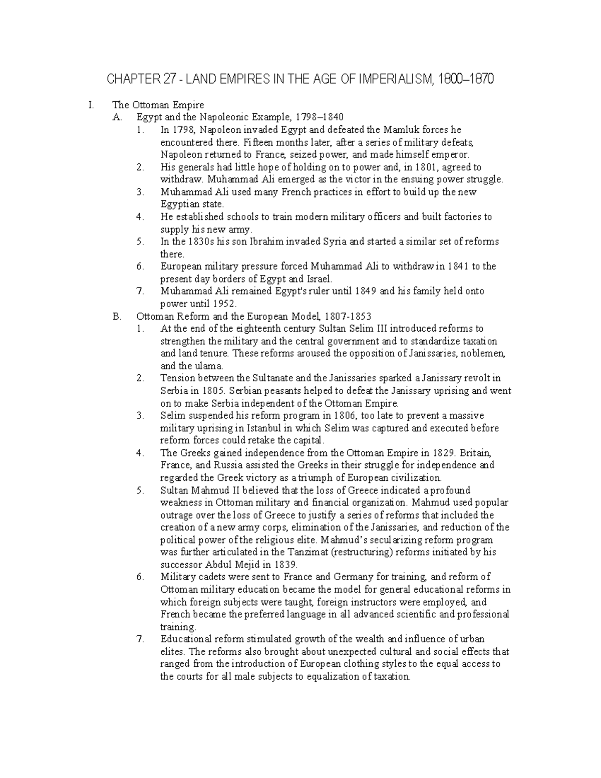 Hist week 11 - none - CHAPTER 27 - LAND EMPIRES IN THE AGE OF ...