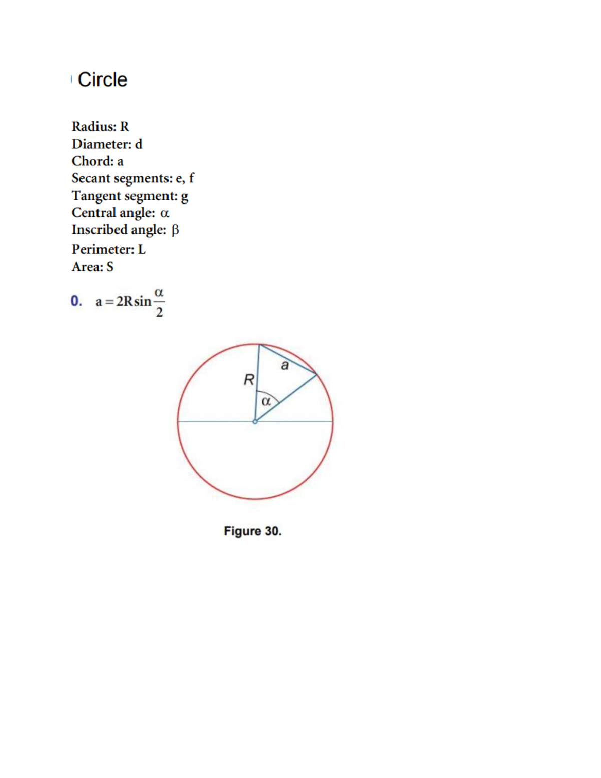 Circle, Sector of a circle, Segment of a circle - Discrete Mathematics ...