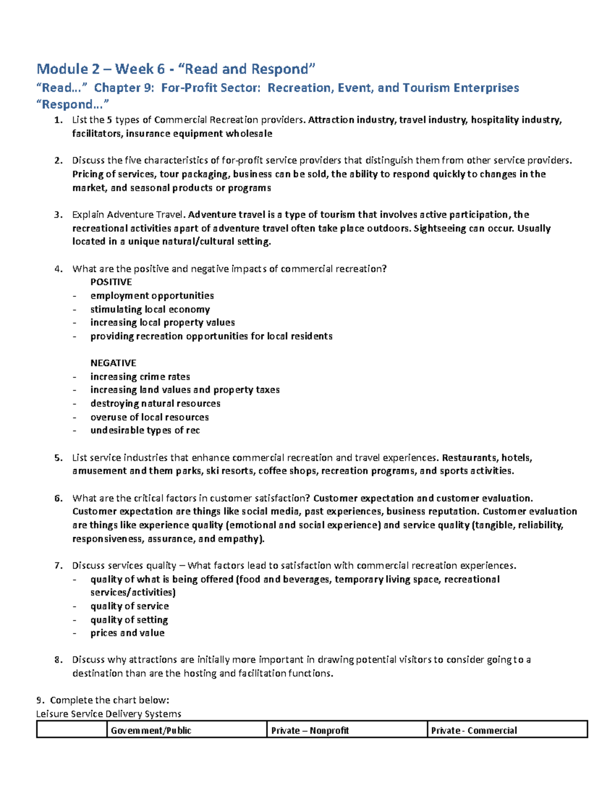 2-6 Read and React - Module 2 – Week 6 - “Read and Respond” “Read ...