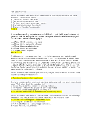 Custom- Re-evaluation- RN Maternal Newborn VATI- 60 questions - Which of the following findings ...