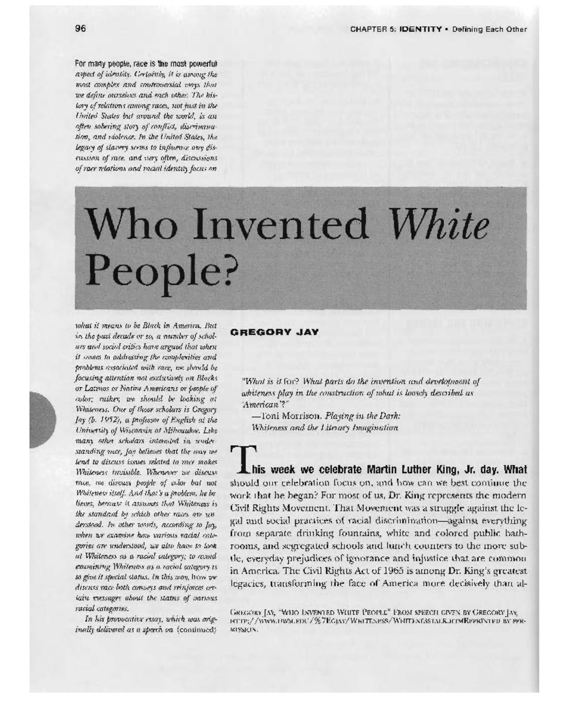 Who Invented White People - HS 411 - Studocu