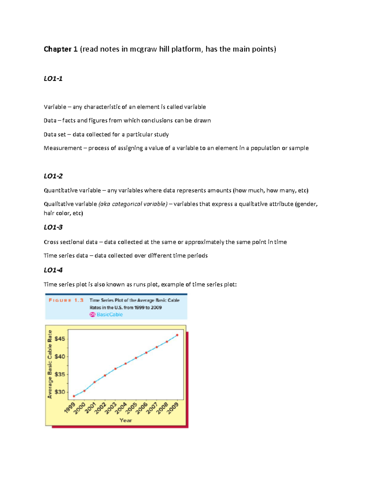 All notes for final exam - Chapter 1 (read notes in mcgraw hill ...