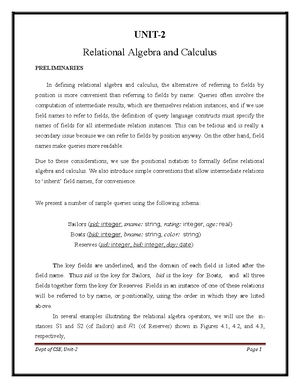 Lecture notes for bca 5th semester - Data base management system - CCS ...