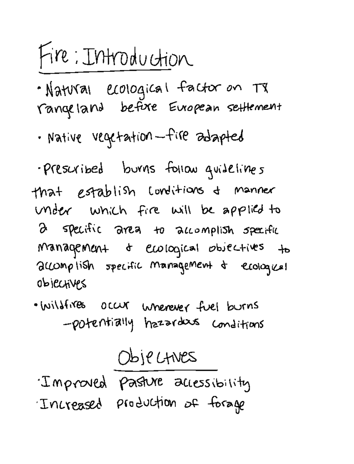 Prescribed fire - lecture - Fire Introduction Faturaecological factor ...
