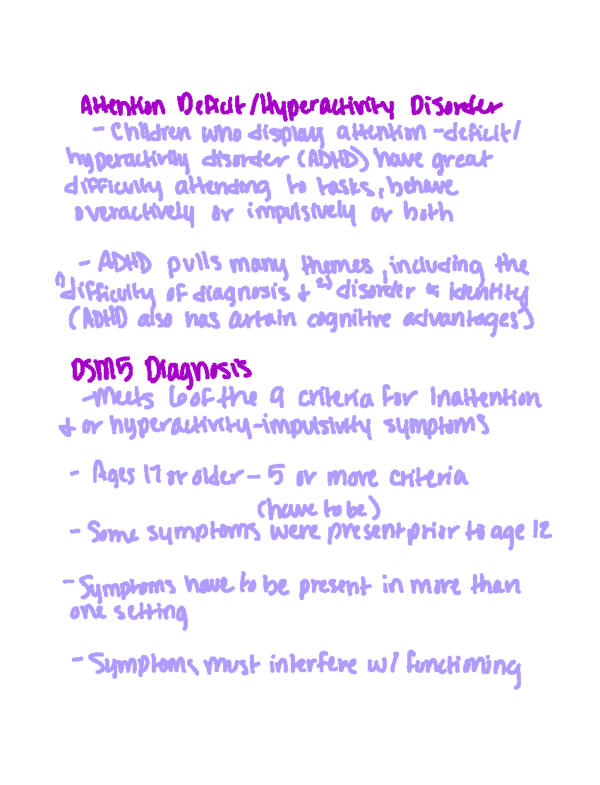 ADHD - Specified account of ADHD in both adults and children as known ...