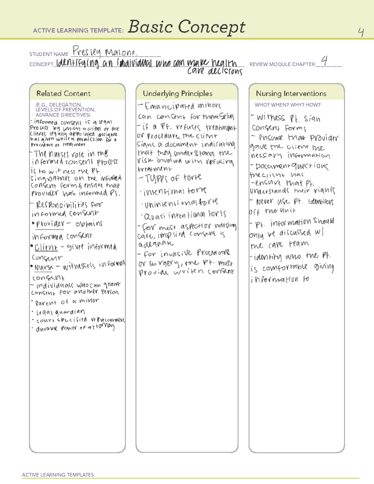 COMP PRED P 4 - ati remediations - NUR 114 - ACTIVE LEARNING TEMPLATES ...