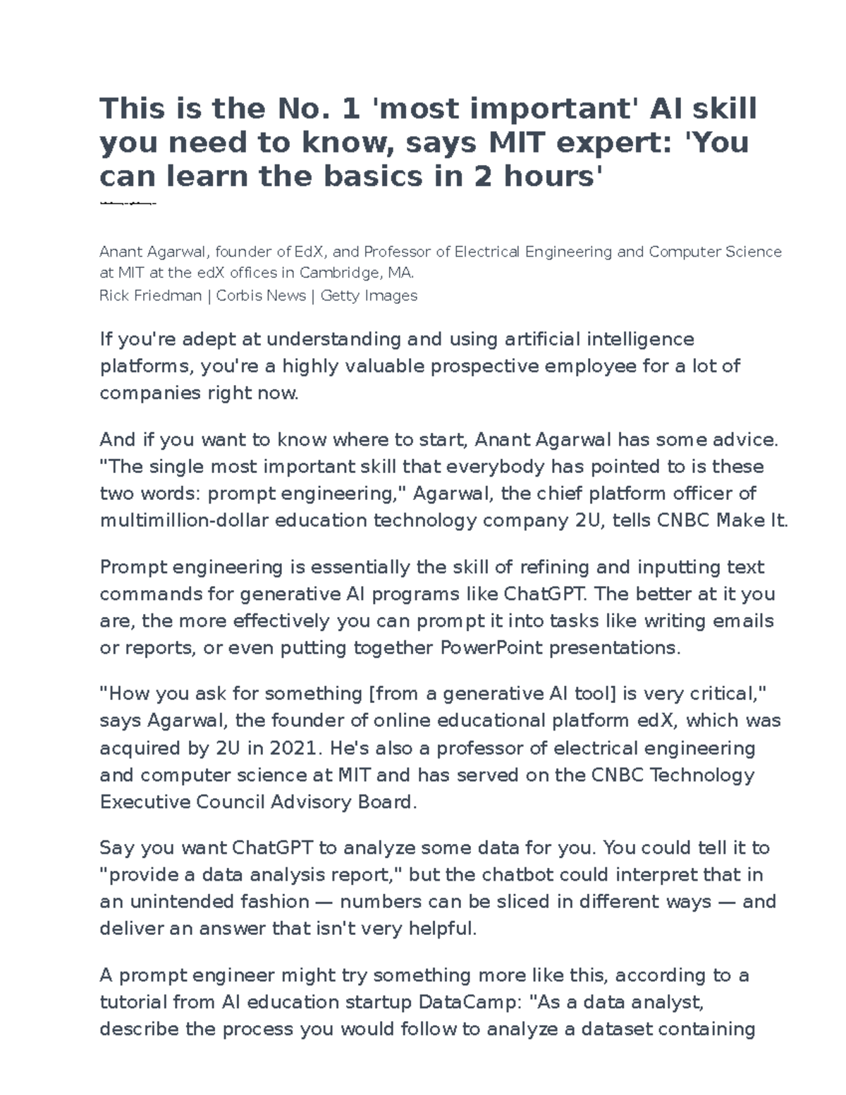 AI -Skill - This is the No. 1 'most important' AI skill you need to ...