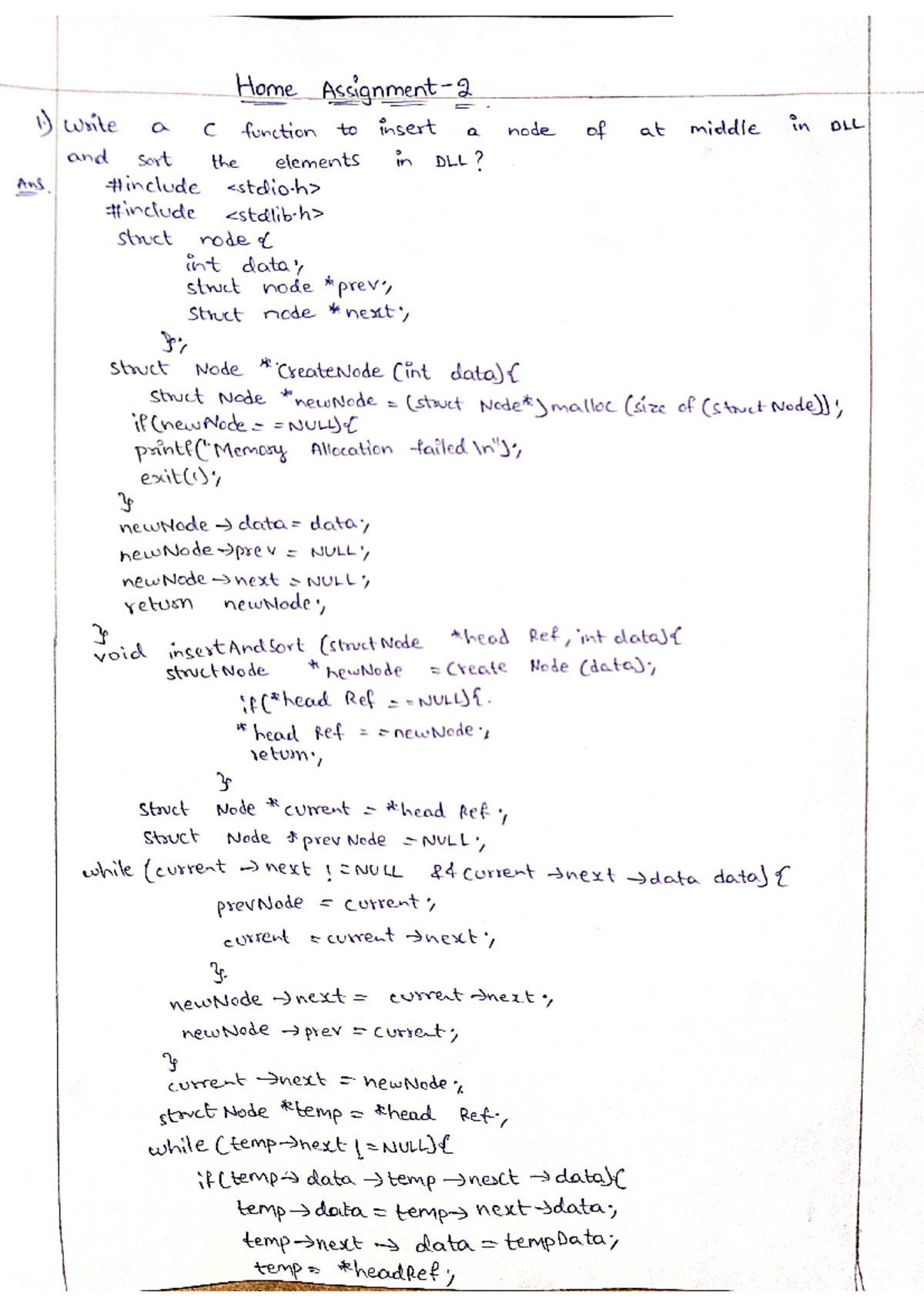 DST HA2 - Data Structures - Studocu
