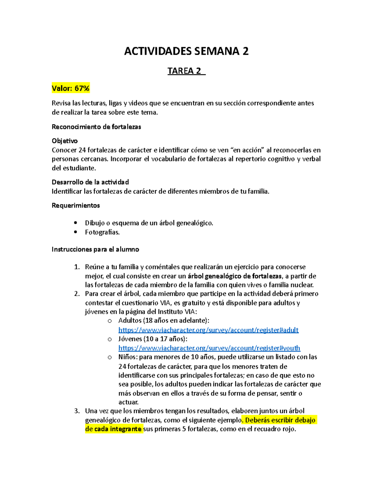 Evaluables semana 2 - Uauaua - Q - ACTIVIDADES SEMANA 2 TAREA 2 Valor ...