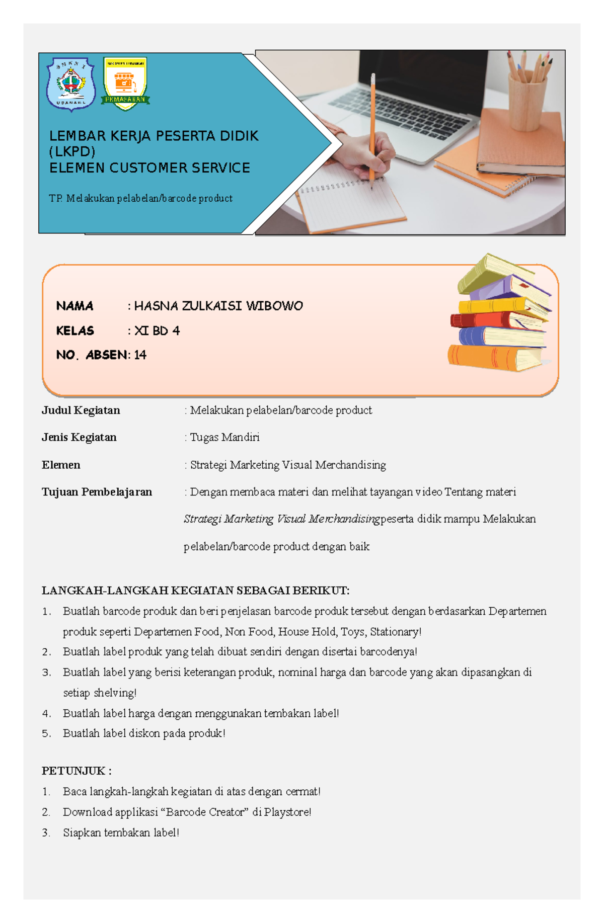 LKPD Penataan Produk TP Barcode salinan salinan salinan - Judul ...