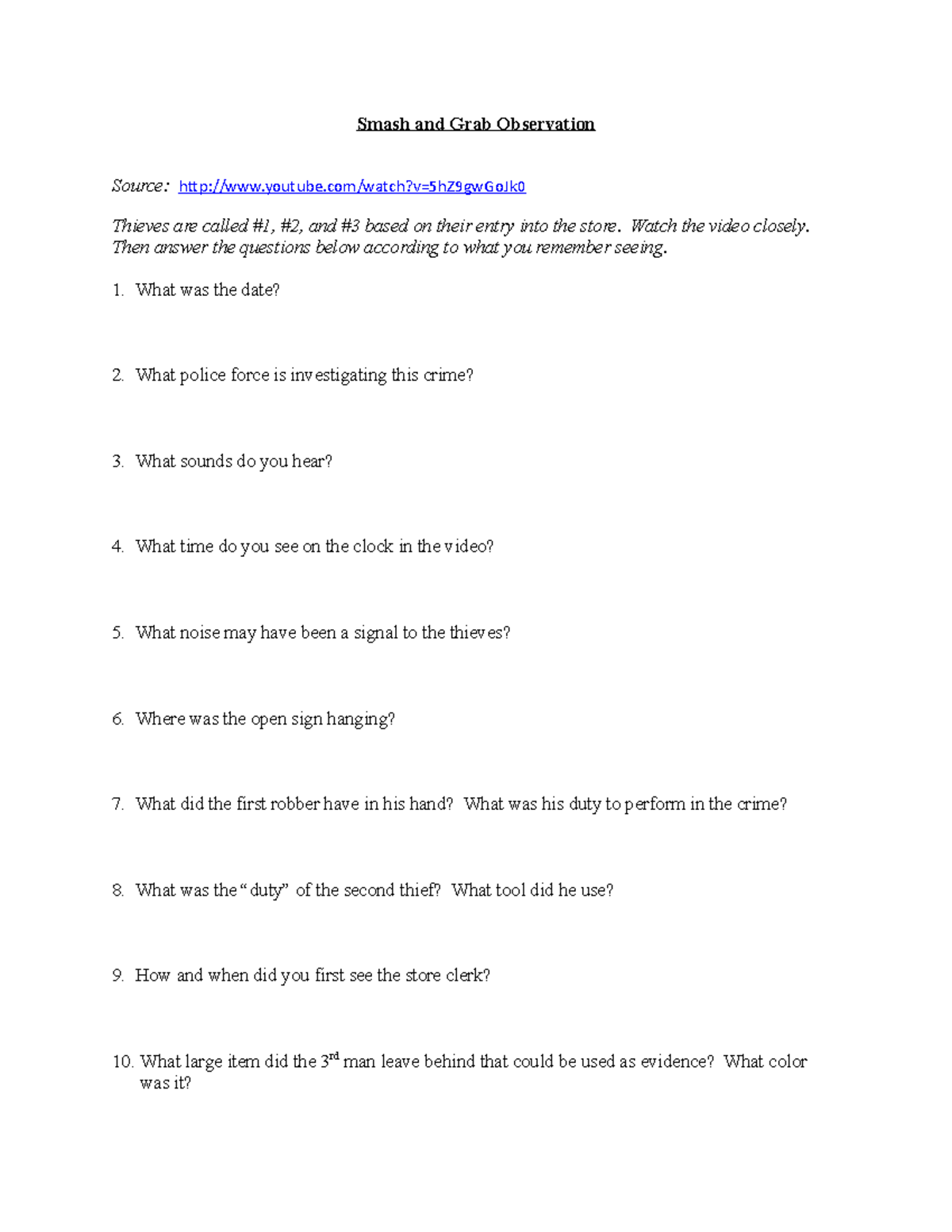 Smash and grab - heres some answer that might help you all - Smash and ...