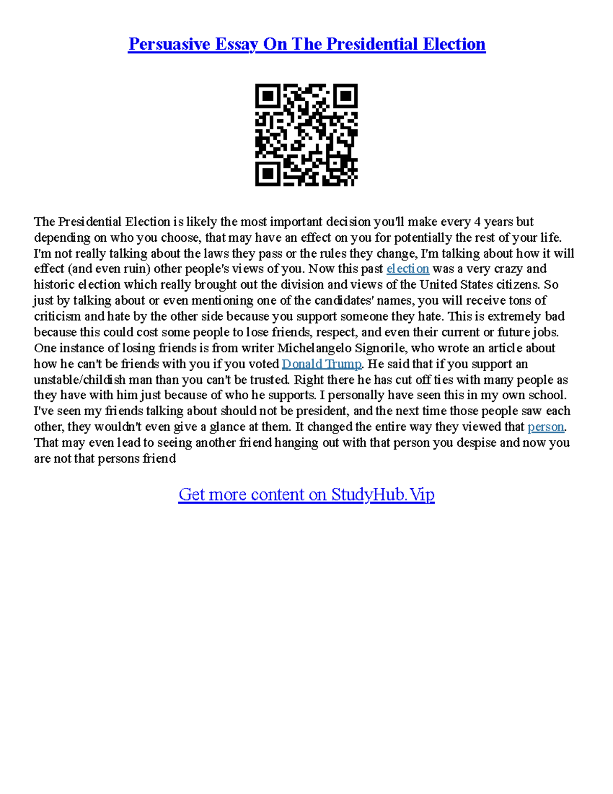 Persuasive Essay Conclusion Format - Persuasive Essay On The ...