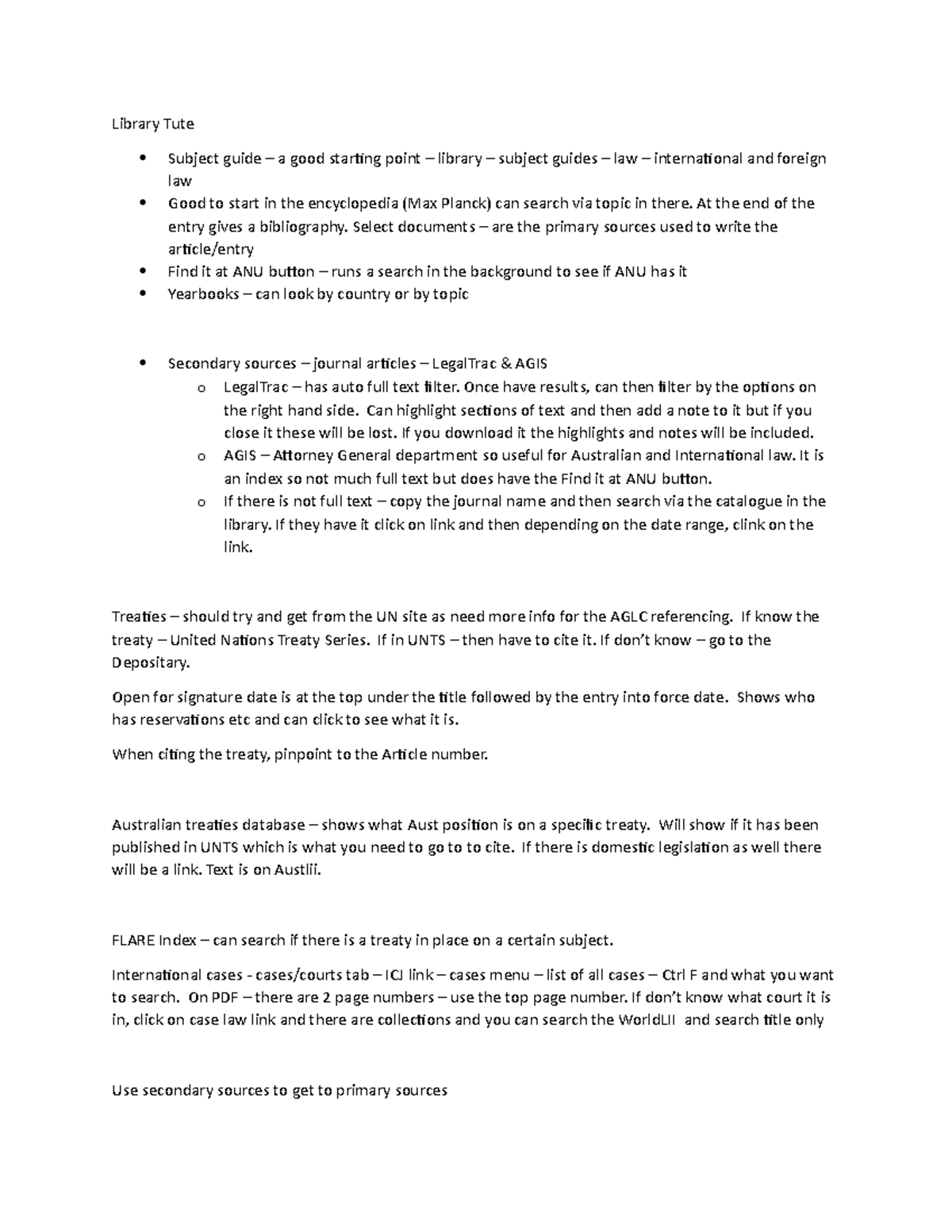 Library Tute - Library Tute Subject guide – a good starting point ...