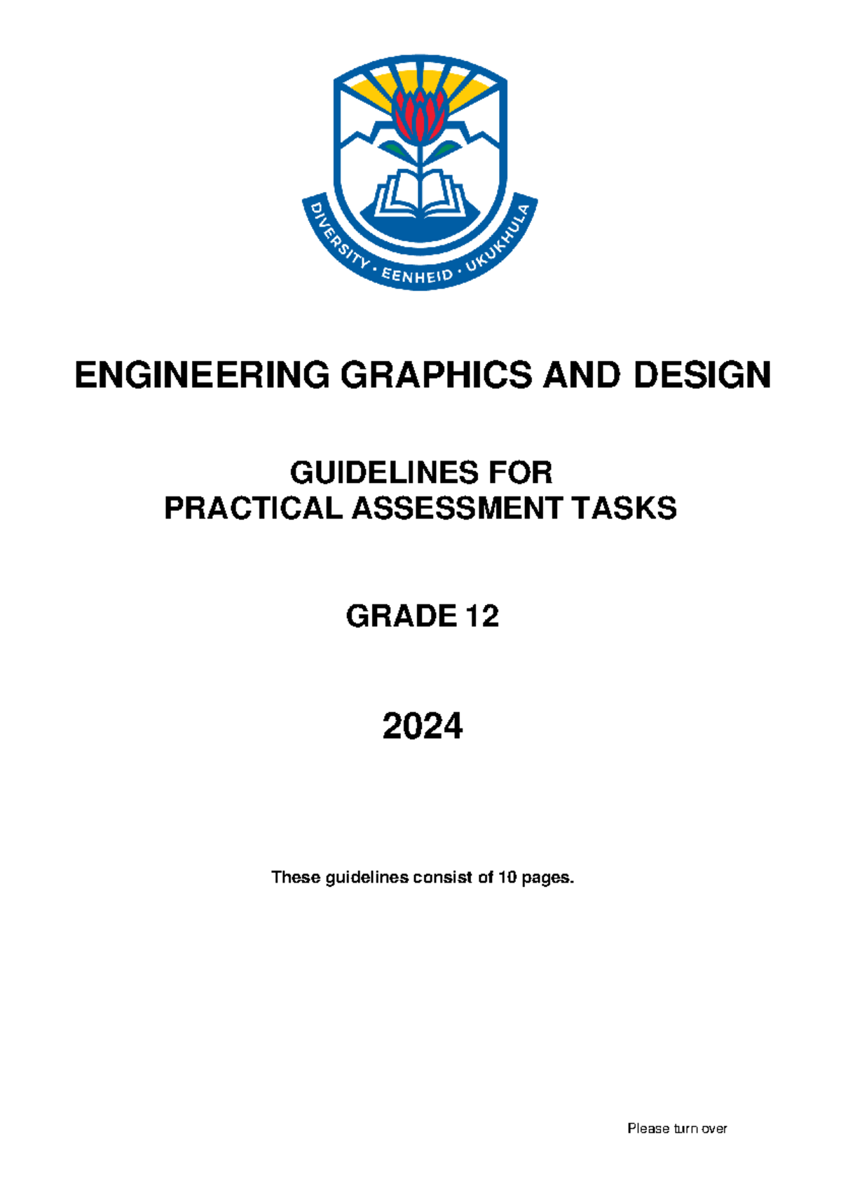 Grade 10 - Civil design PAT 2024 Final - ENGINEERING GRAPHICS AND ...