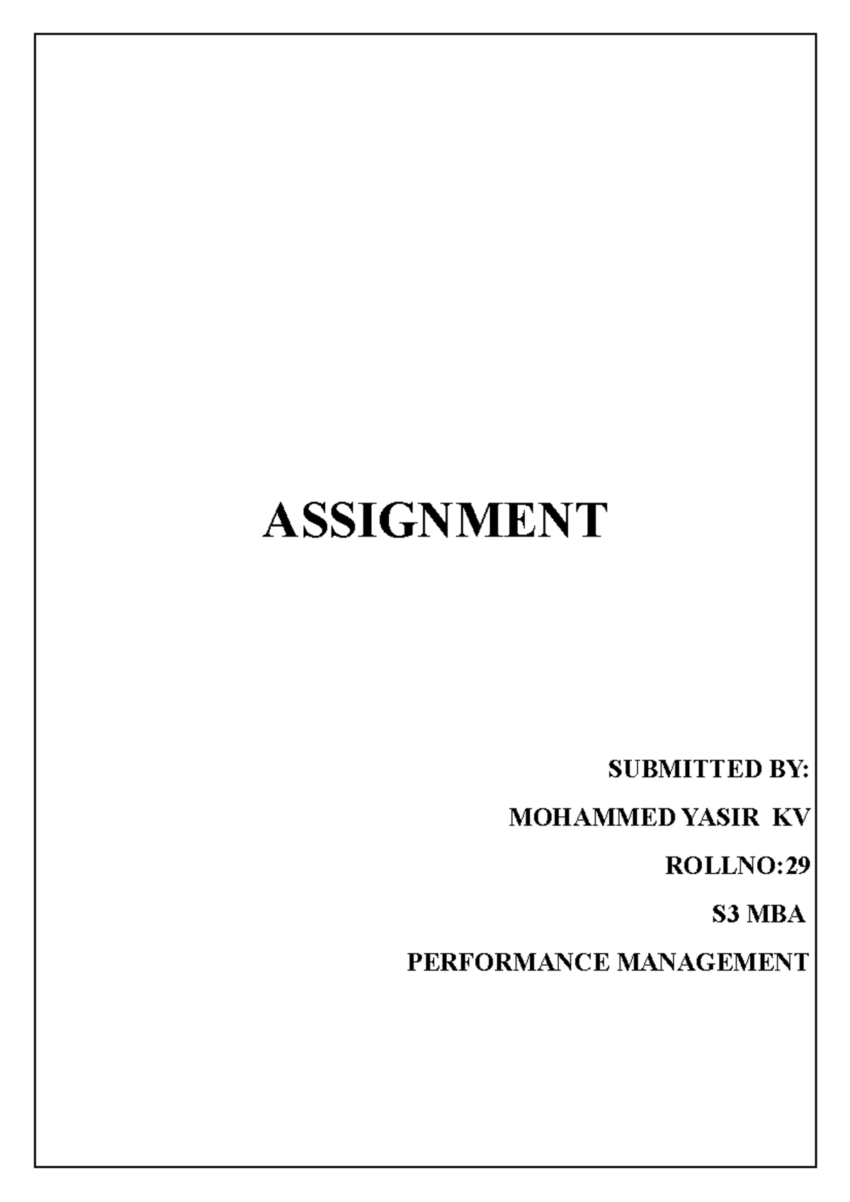 Objectives Of Performance Management ASSIGNMENT SUBMITTED BY objectives-of-performance-management-assignment-submitted-by