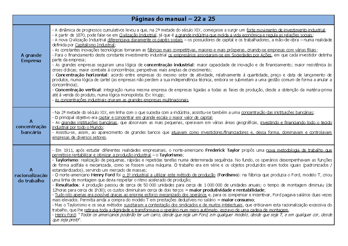 2 Concentração industrial e bancária e Racionalização do tra - Páginas ...
