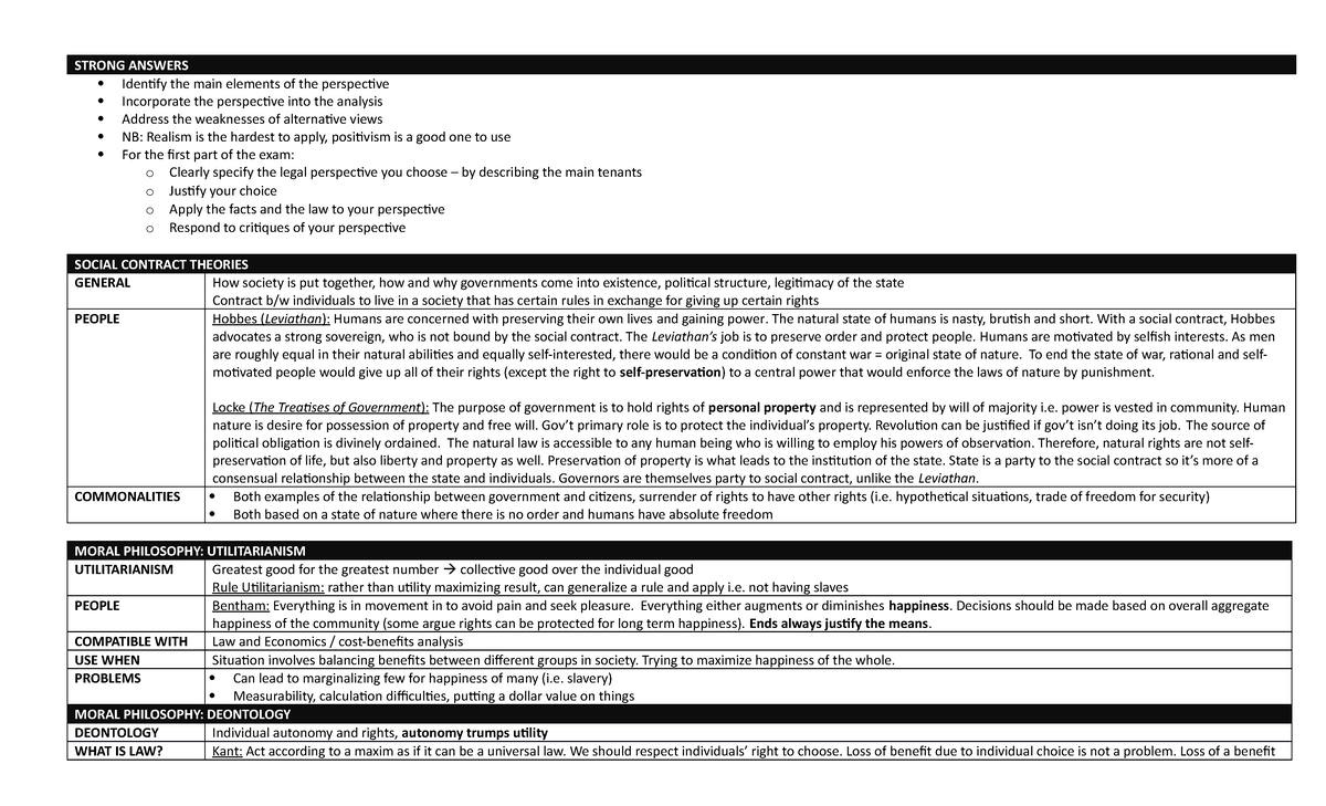 LP can 2 Final Notes - STRONG ANSWERS Identify the main elements of the ...