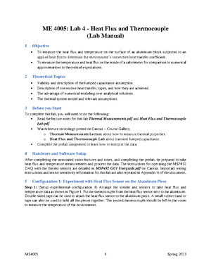ME4005 Lab 2 Manual SP23 - ME4005: Lab 2 - Beam Strain Gauge (Lab ...