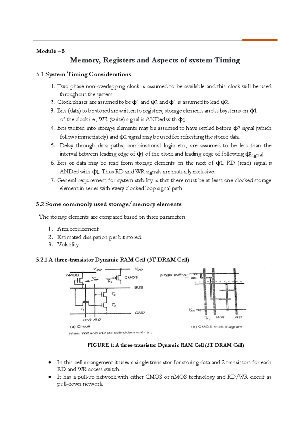 Module 5 VLSI - Designing sequential logic circuits: Timing matrices ... Module 5 VLSI - Designing sequential logic circuits: Timing matrices ...