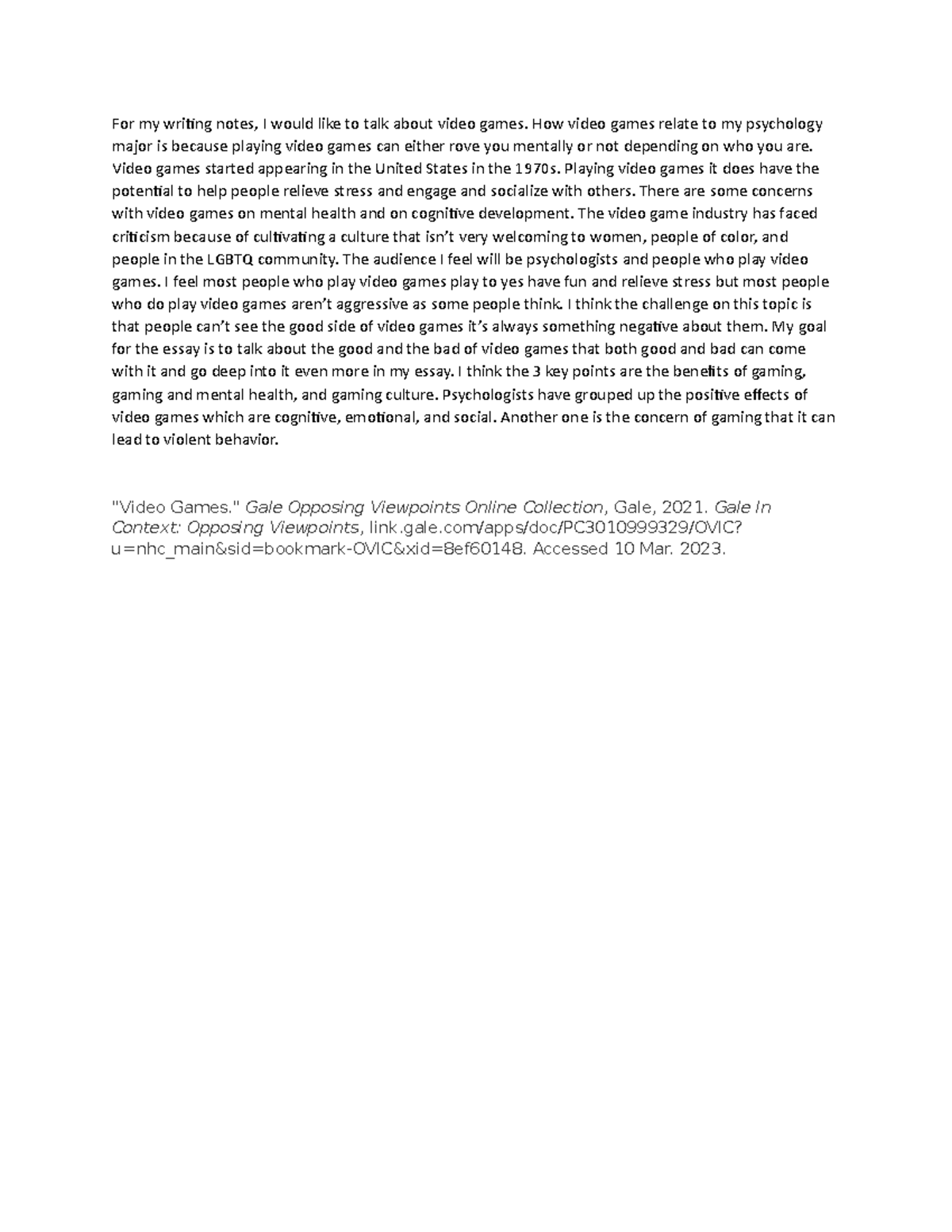 2-5 Writing Notes - For my writing notes, I would like to talk about ...