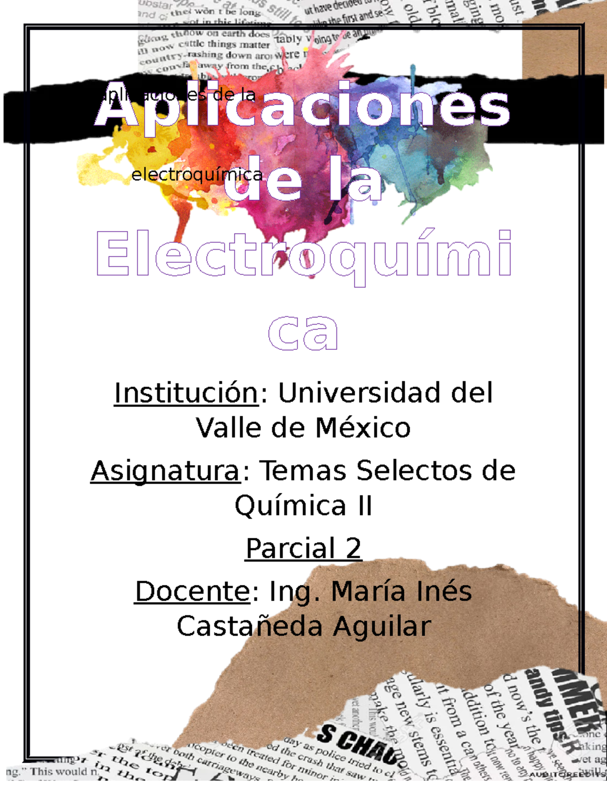 Aplicaciones de la Electroquímica - Aplicaciones de la Electroquími ca ...