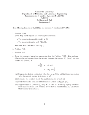 Asn3 - Lab 3 elec 372 - Concordia University Department of Electrical ...