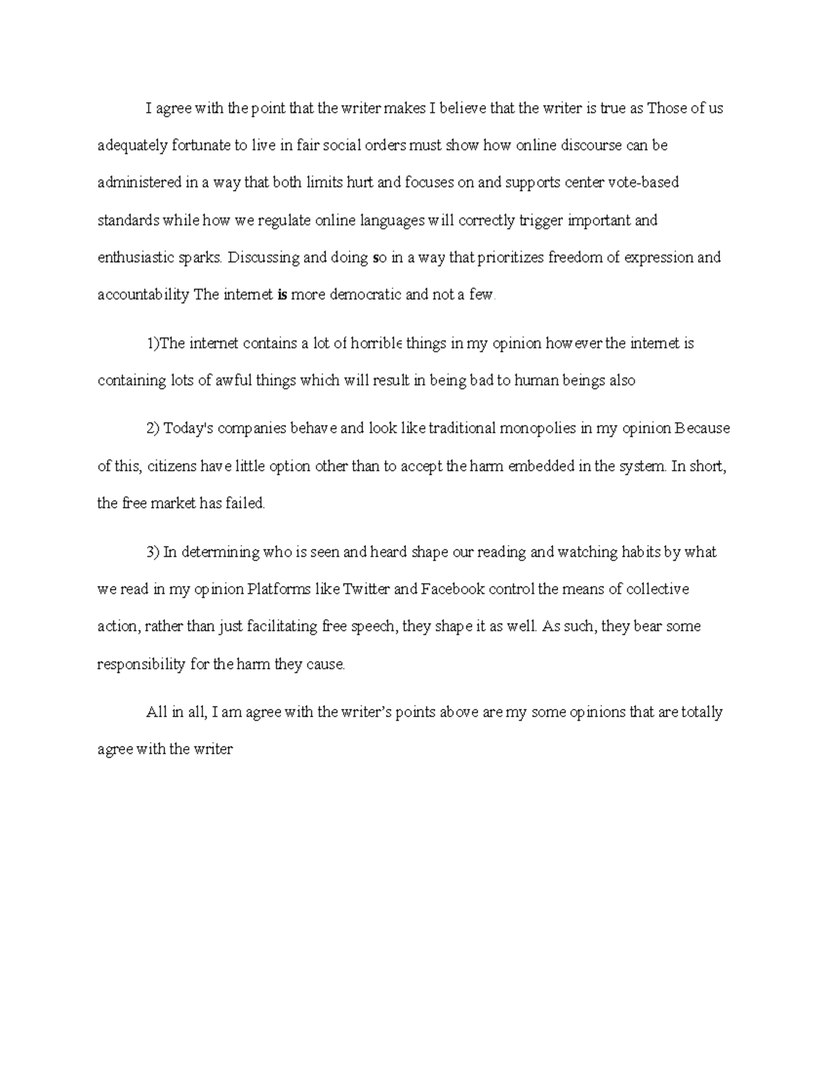 26966 - Simran Deep response paragraph 947051 212017 9941 - I agree ...